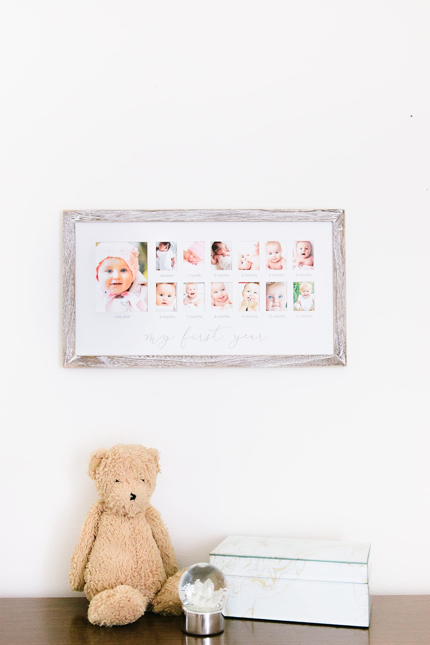 Pearhead My First Year Photo Moments Baby Keepsake Picture Frame, Babyâ ...