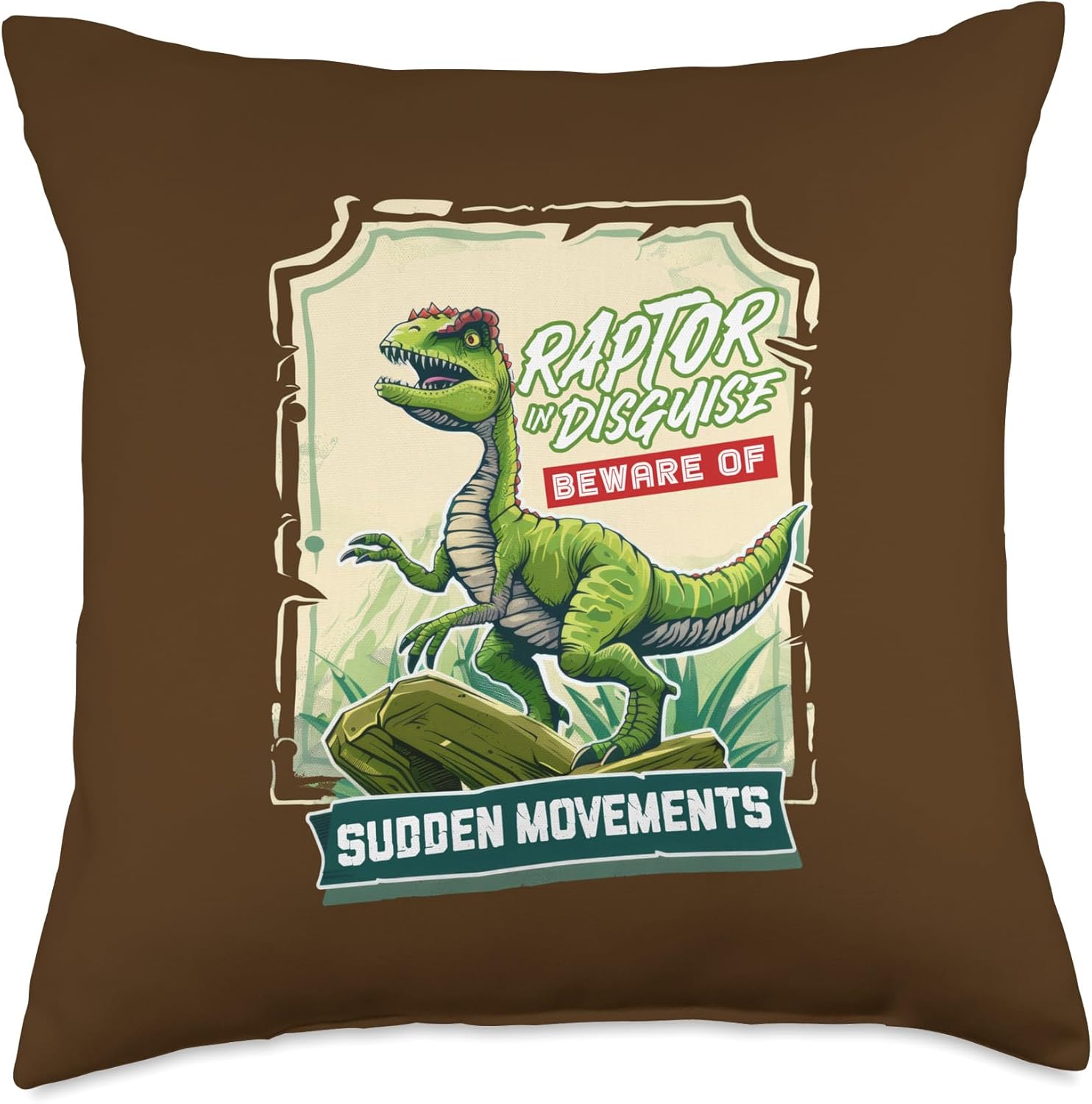 Amazon.com: Velociraptor Raptor In Disguise Beware Of Movements ...