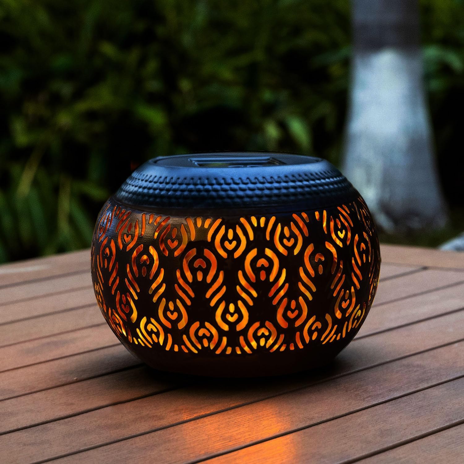 Amazon.com: Solar Table Lanterns Outdoor Waterproof - Dancing ...