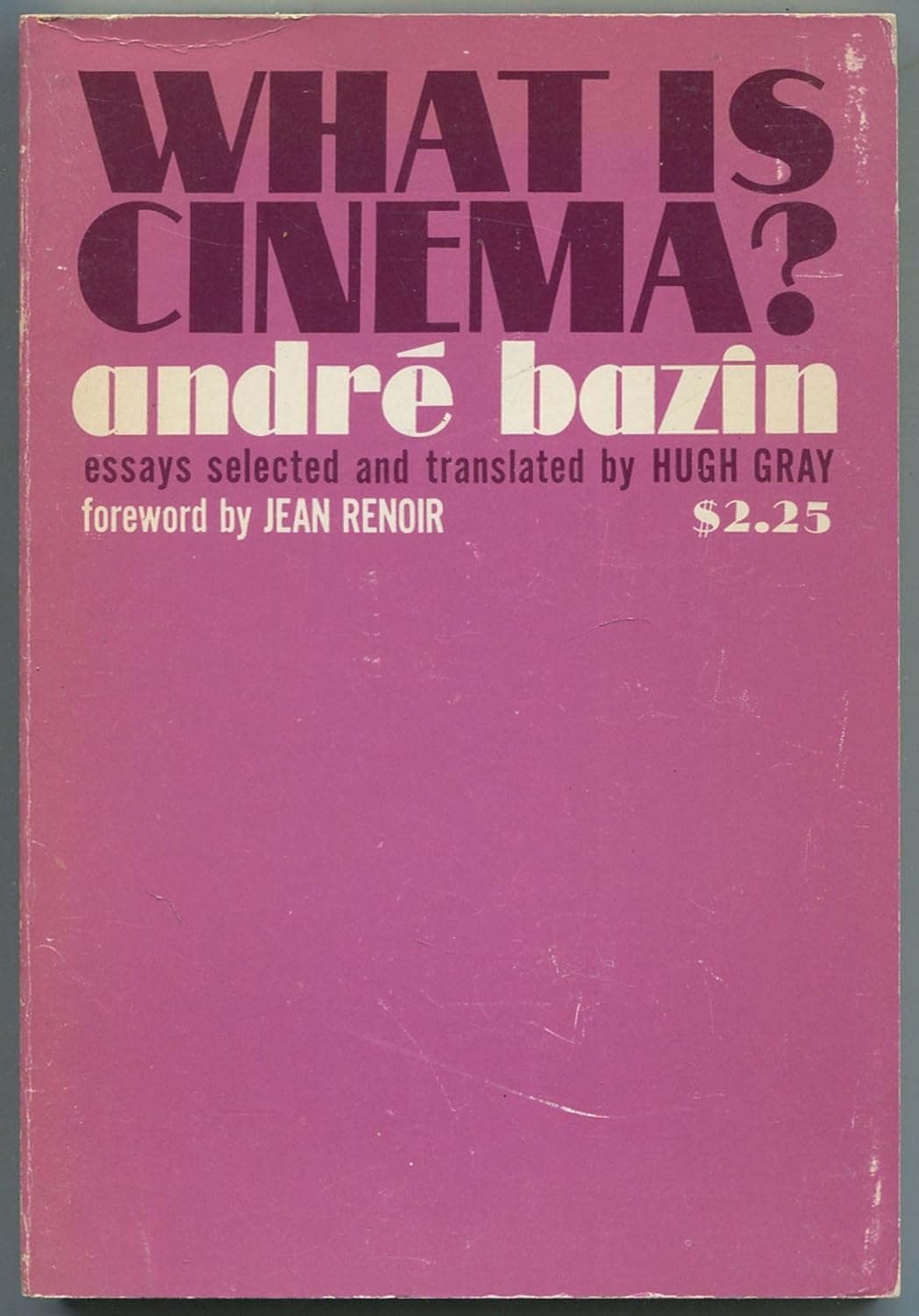 Amazon.com: What Is Cinema? (Vol 1): 9780520000926: Bazin, Andre, Gray ...
