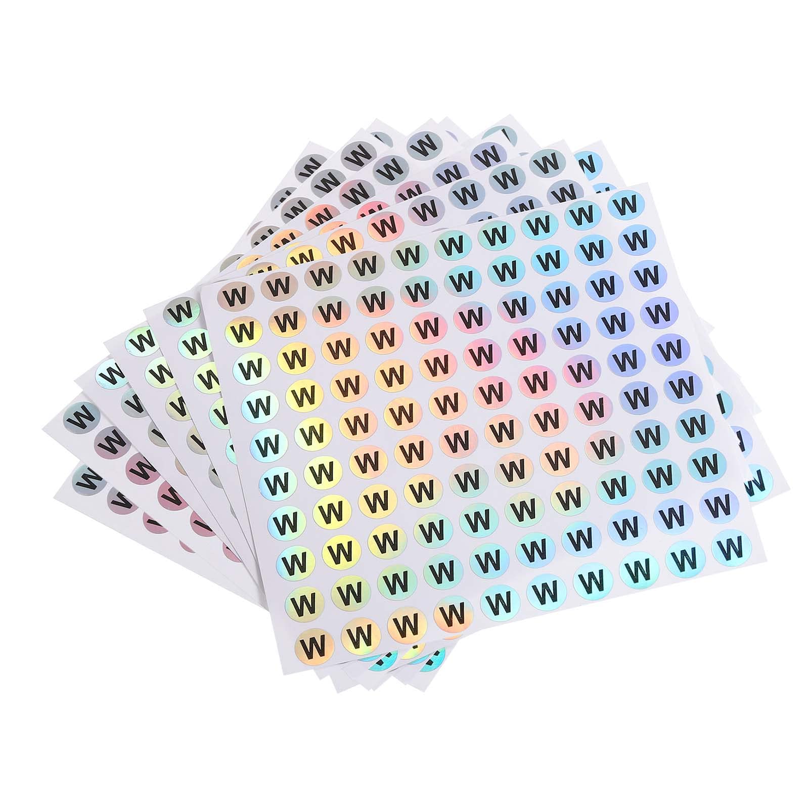 Amazon.com : MECCANIXITY Laser Capital Letter Stickers, 3/8" Alphabet W ...