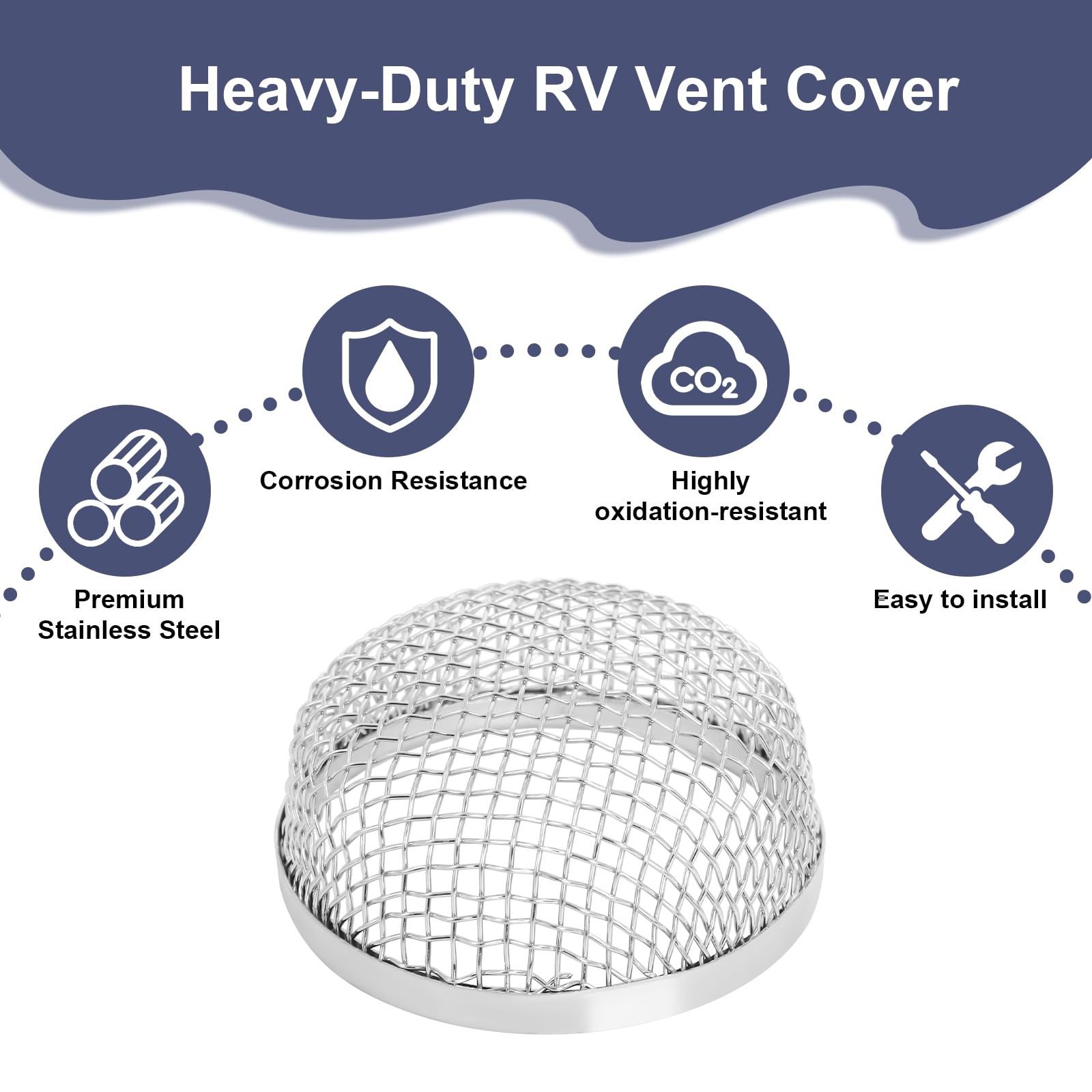 Snapklik.com : Wadoy Flying Insect Screen, RV Furnace Screen Vent Cover ...