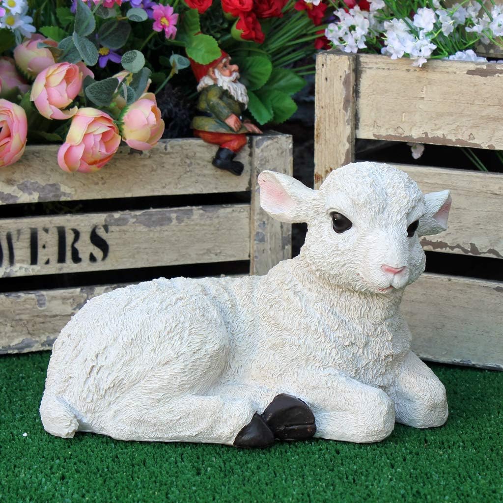 Real Life Large Lamb Garden Ornament (SizeBM) : Amazon.co.uk: Garden