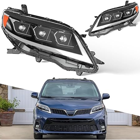 Amazon.com: PENSUN Headlight Assembly Fit For 2011-2020 Toyota Sienna ...
