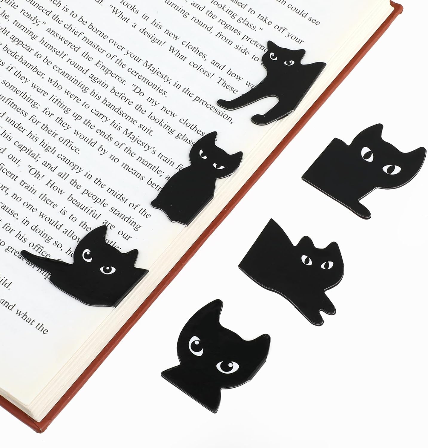 Amazon.com: Magnetic Paper Bookmarks, 6 Pieces Assorted Cute Black Cat ...