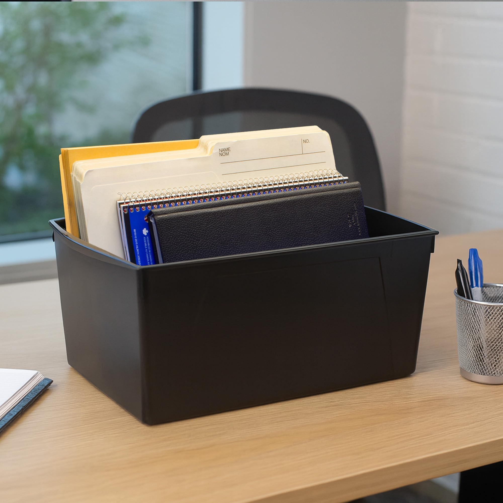 Snapklik.com : Storex Wide Book Bin