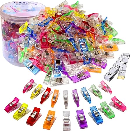Amazon.com: 100 Pack Multipurpose Sewing Clips for Quilting and Crafts ...