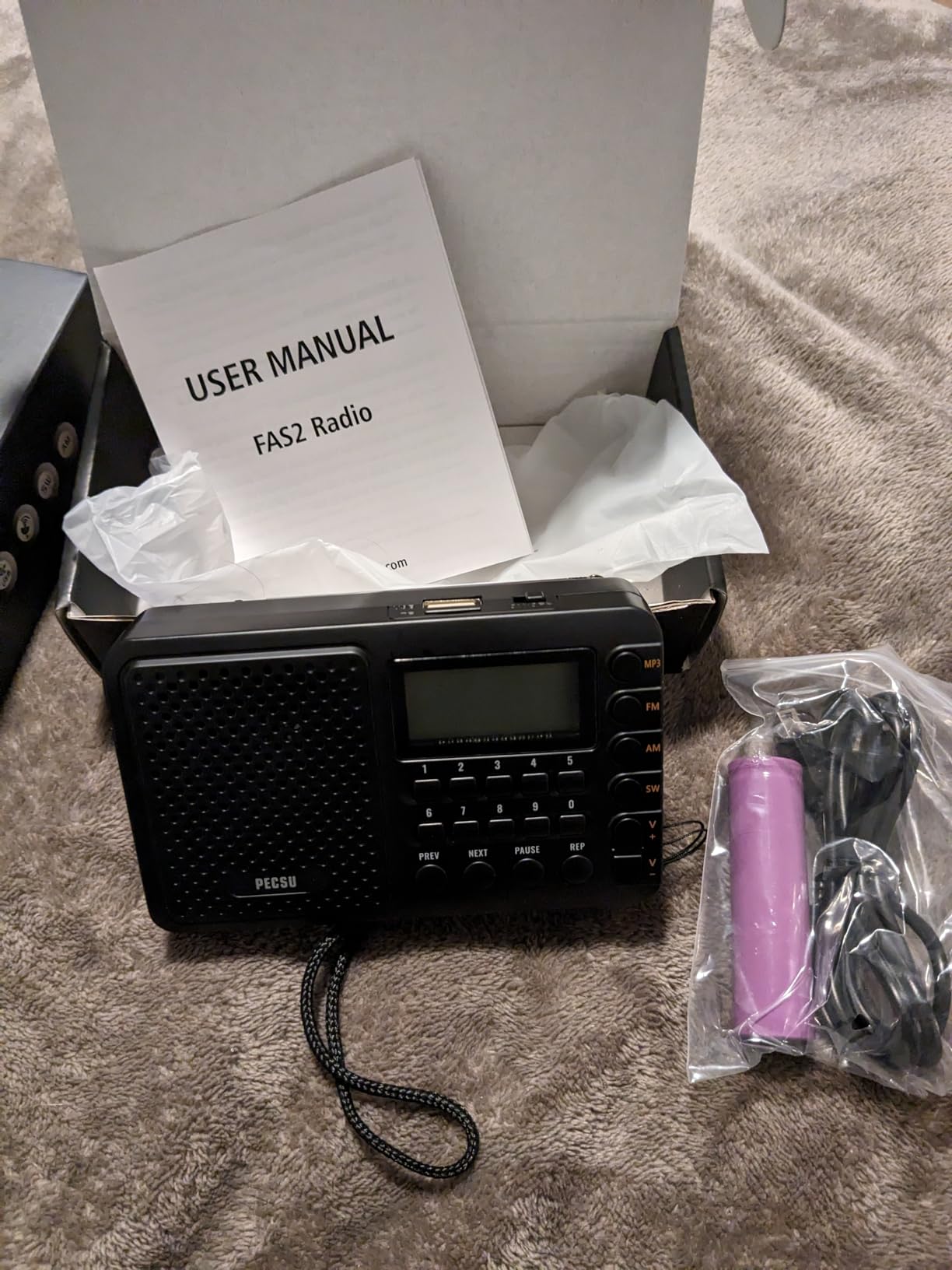 Amazon.com: Pecsu Portable Radio AM FM SW, Digital Shortwave Radio with ...