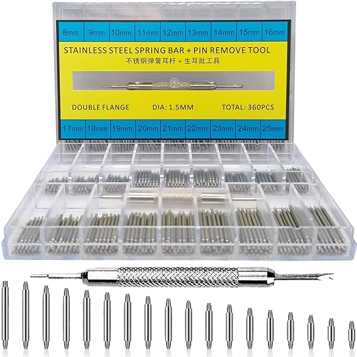 Amazon.com: XinYunfan 360Pcs (8-25mm) Watch Band Pins, Professional ...