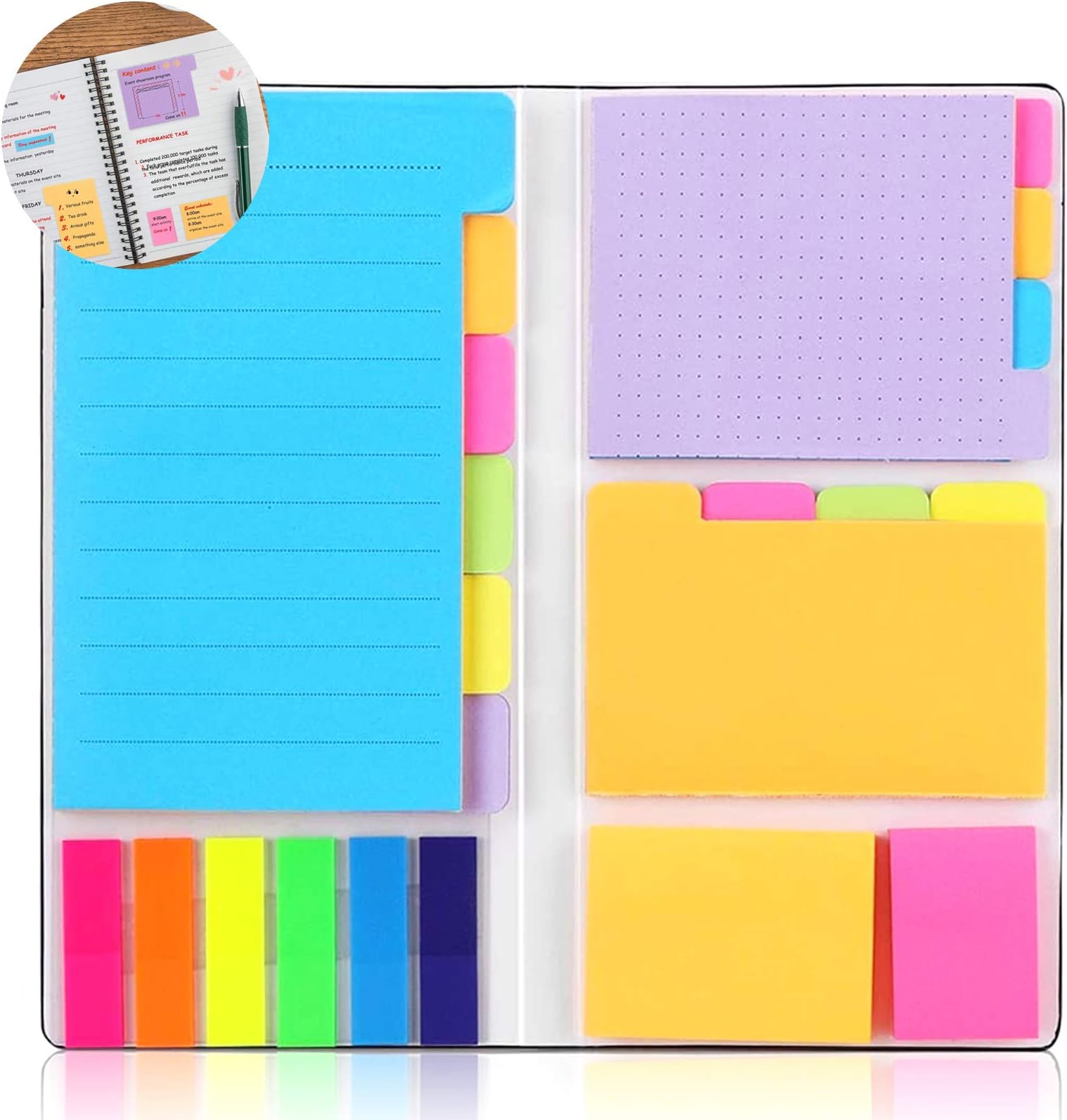 A1DIEE Axolotl Sticky Notes Nette Cartoon Pastell Memo Set Mexican ...