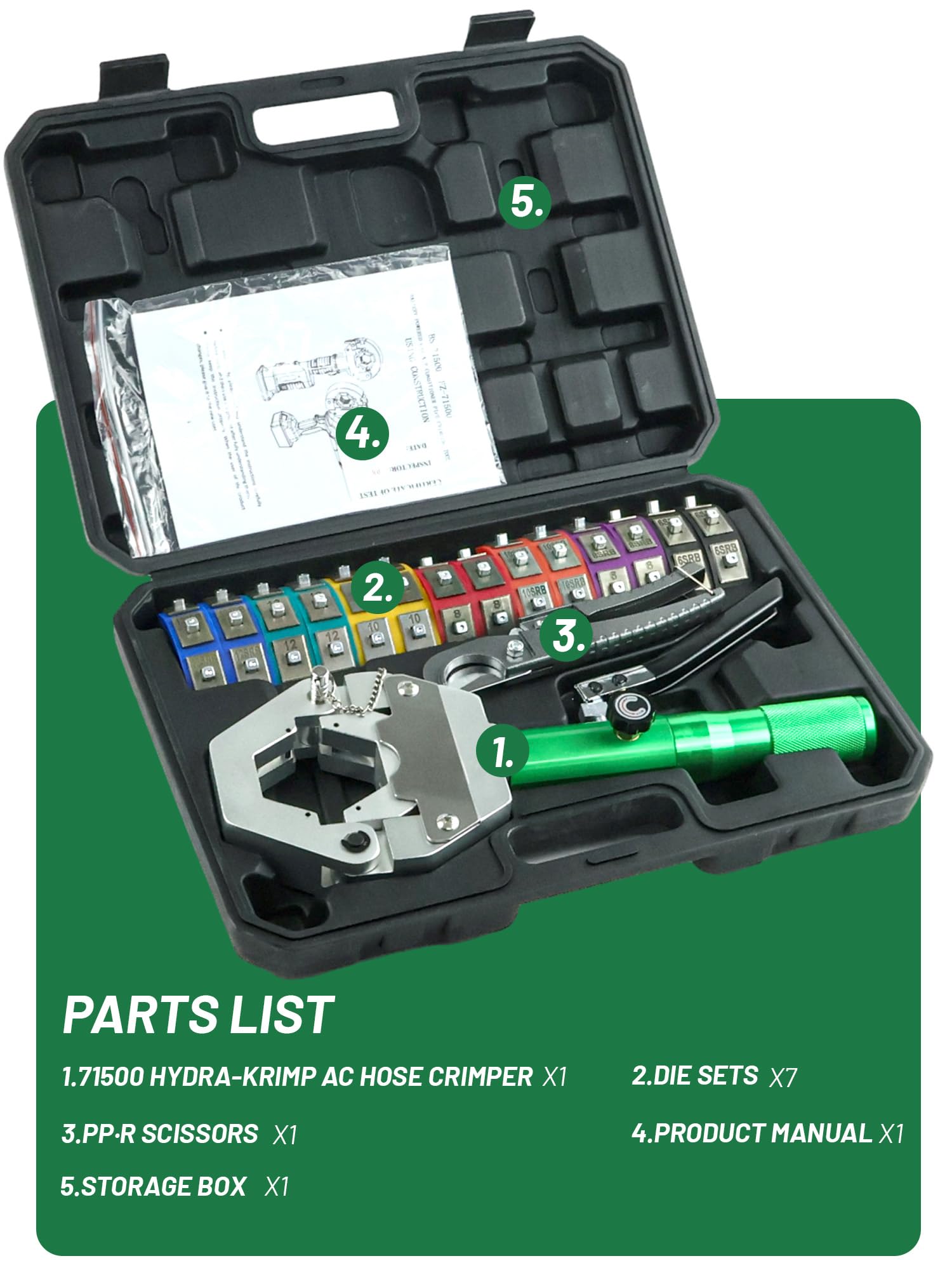 Snapklik.com : Hydraulic Hose Crimper AC Crimping Tool For Barbed And ...