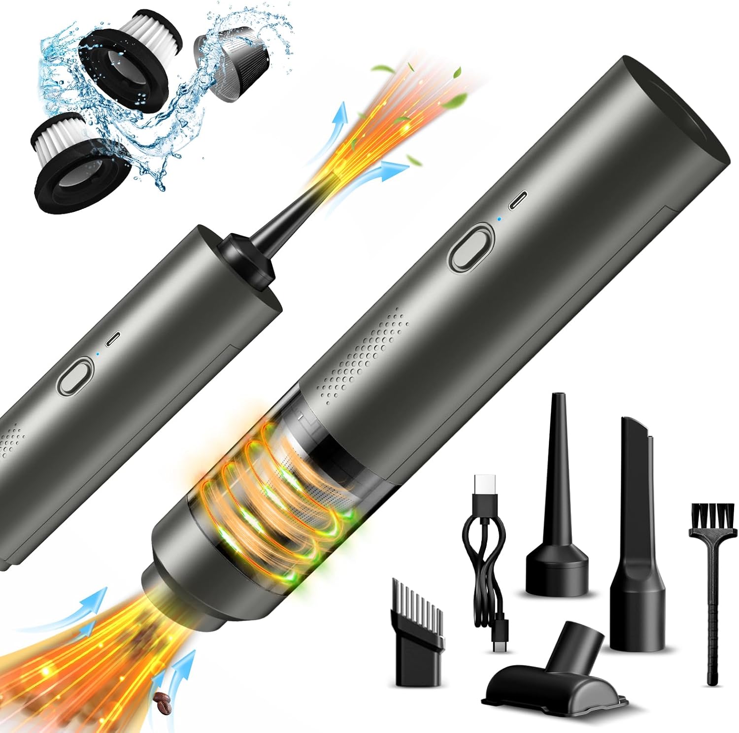 Amazon.com: ekbas 18000Pa Handheld Vacuum Cleaner Adjustable 2 Speed ...