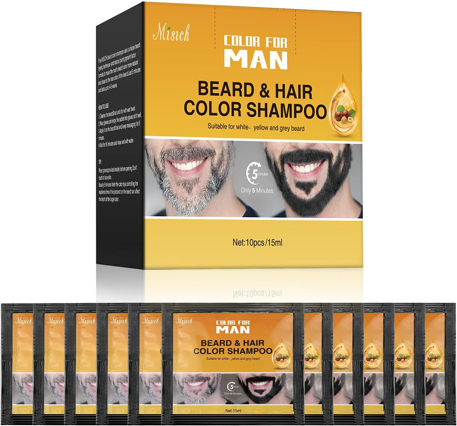 Amazon.com : Grizzly Mountain Beard Dye - Organic & Natural Light Brown ...