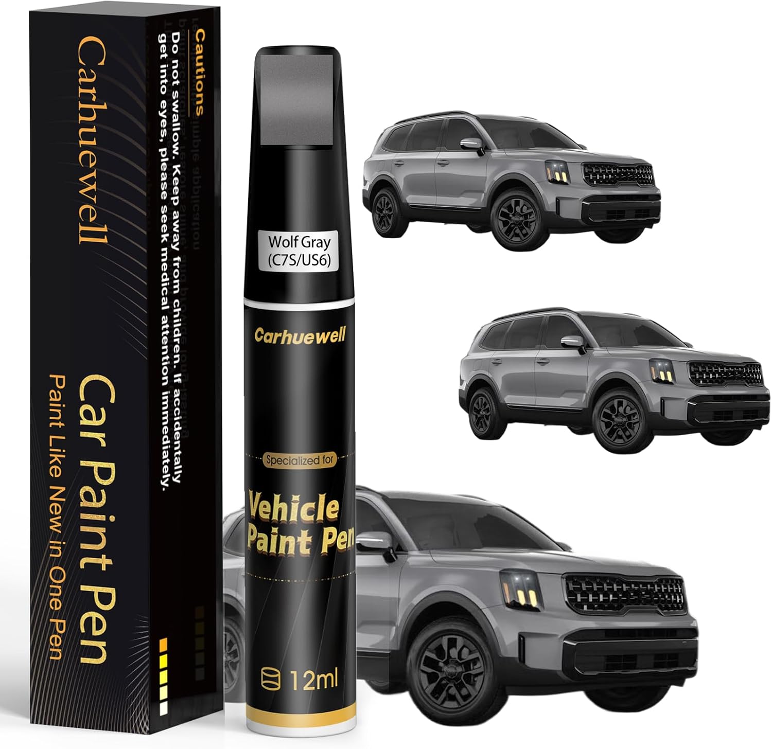 Amazon.com: (C7S/US6) Wolf Gray Touch Up Paint Compatible with Kia ...