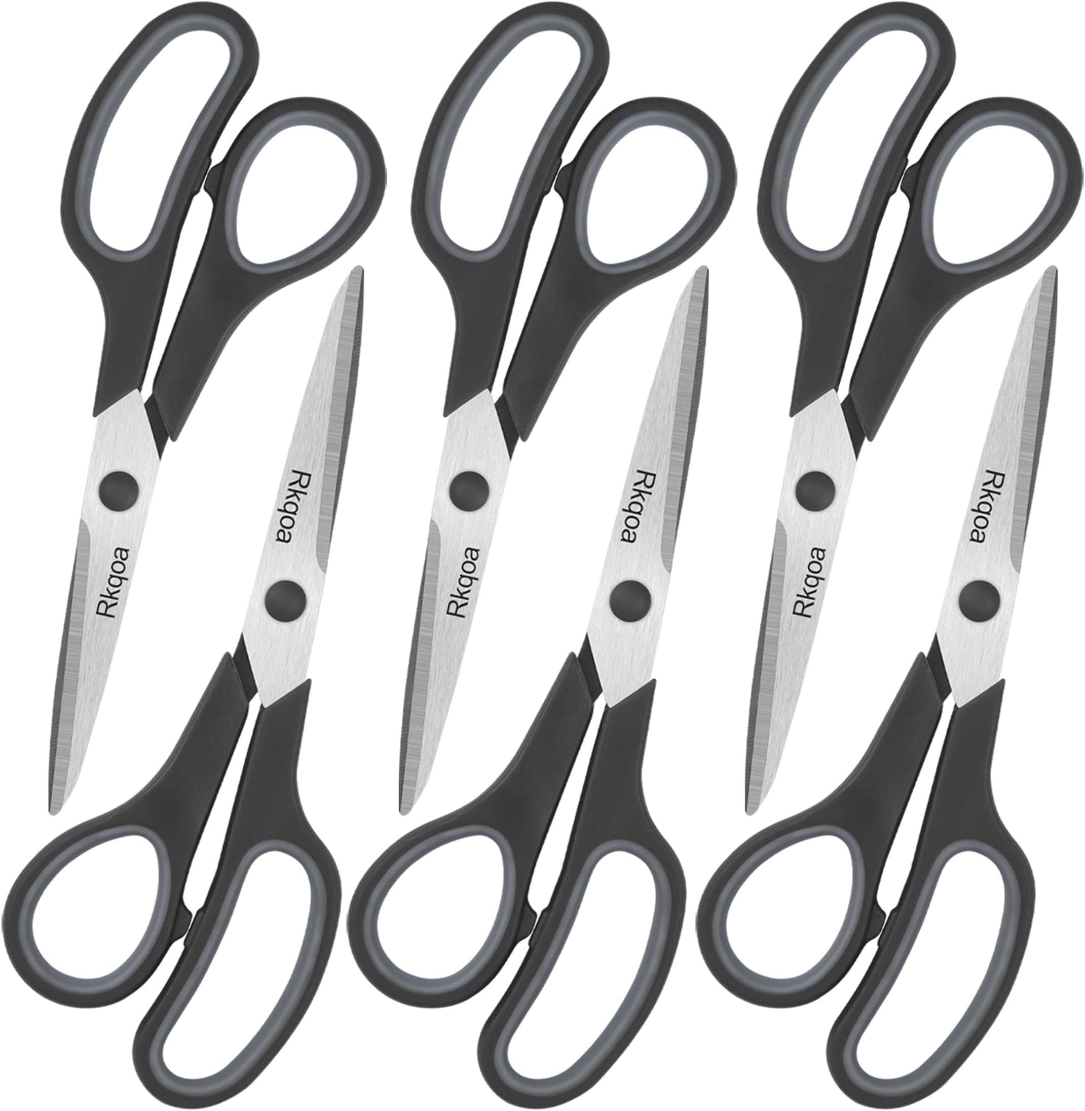 Amazon.com: CCR Scissors 8 Inch Soft Comfort-Grip Handles Sharp ...