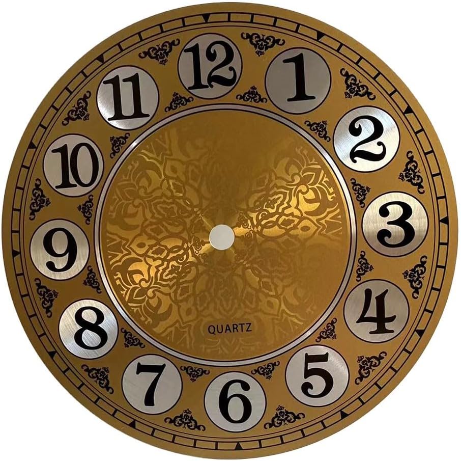 Clock dial face,7 in diameters 180mm vintage aluminum metal wall clock ...