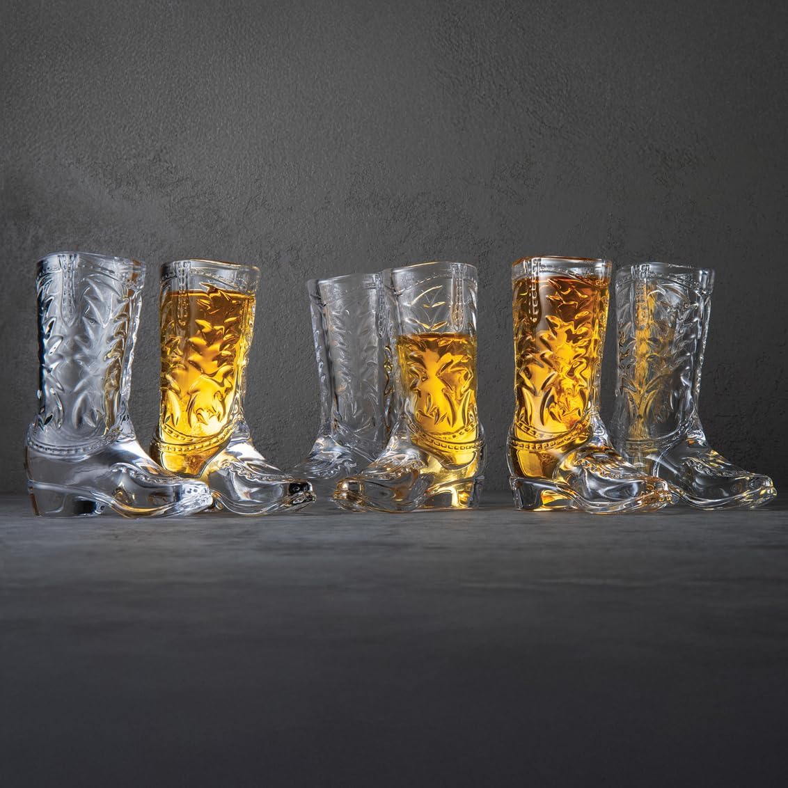 Amazon.com | Godinger Boot Shot Glasses, Glass Shooters, Shot Glass ...