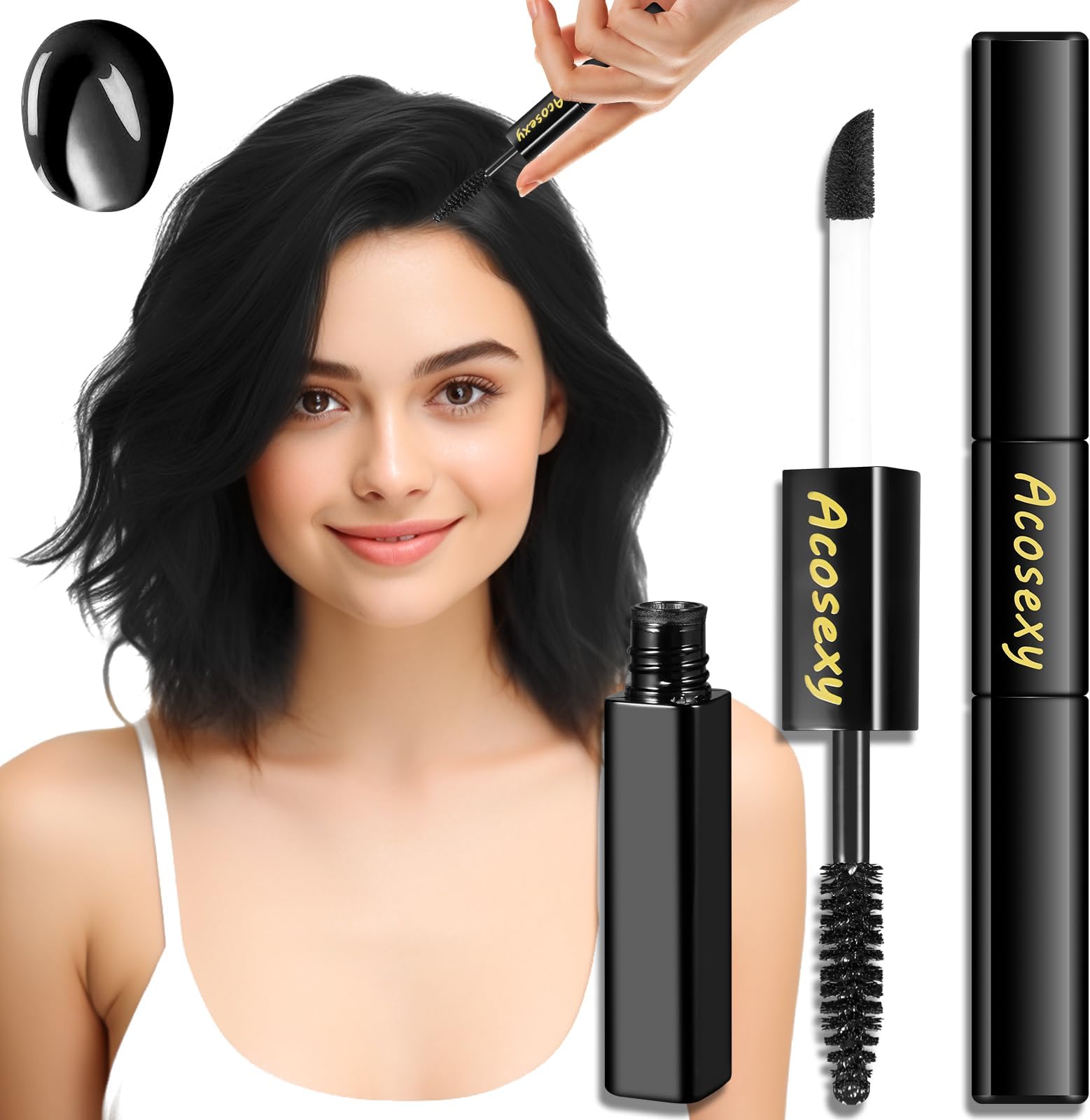 Amazon.com: RASHELL Masc-A-Gray Hair Color Mascara - Golden Blond by ...