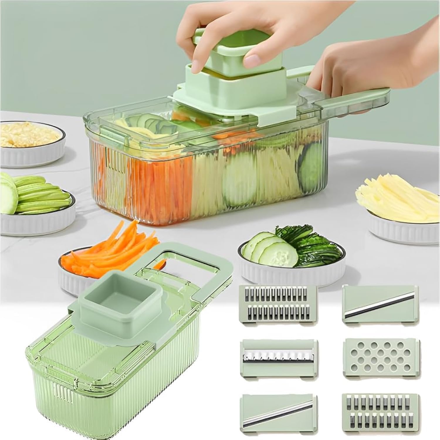 Amazon.com: Vegetable chopper, Chopper vegetable cutter, Food chopper ...