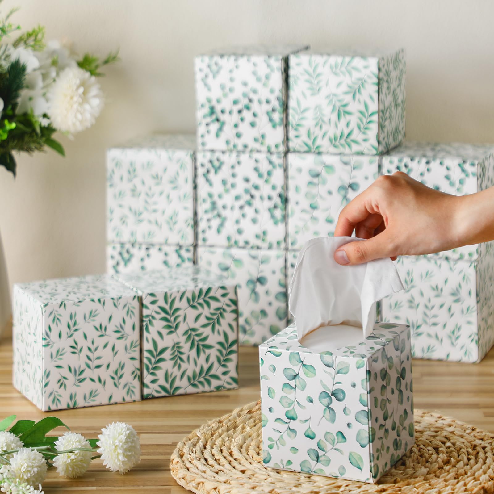 Snapklik.com : Estune 24 Pack 3 Ply Cube Tissue Boxes 1200 Sheets Cube ...