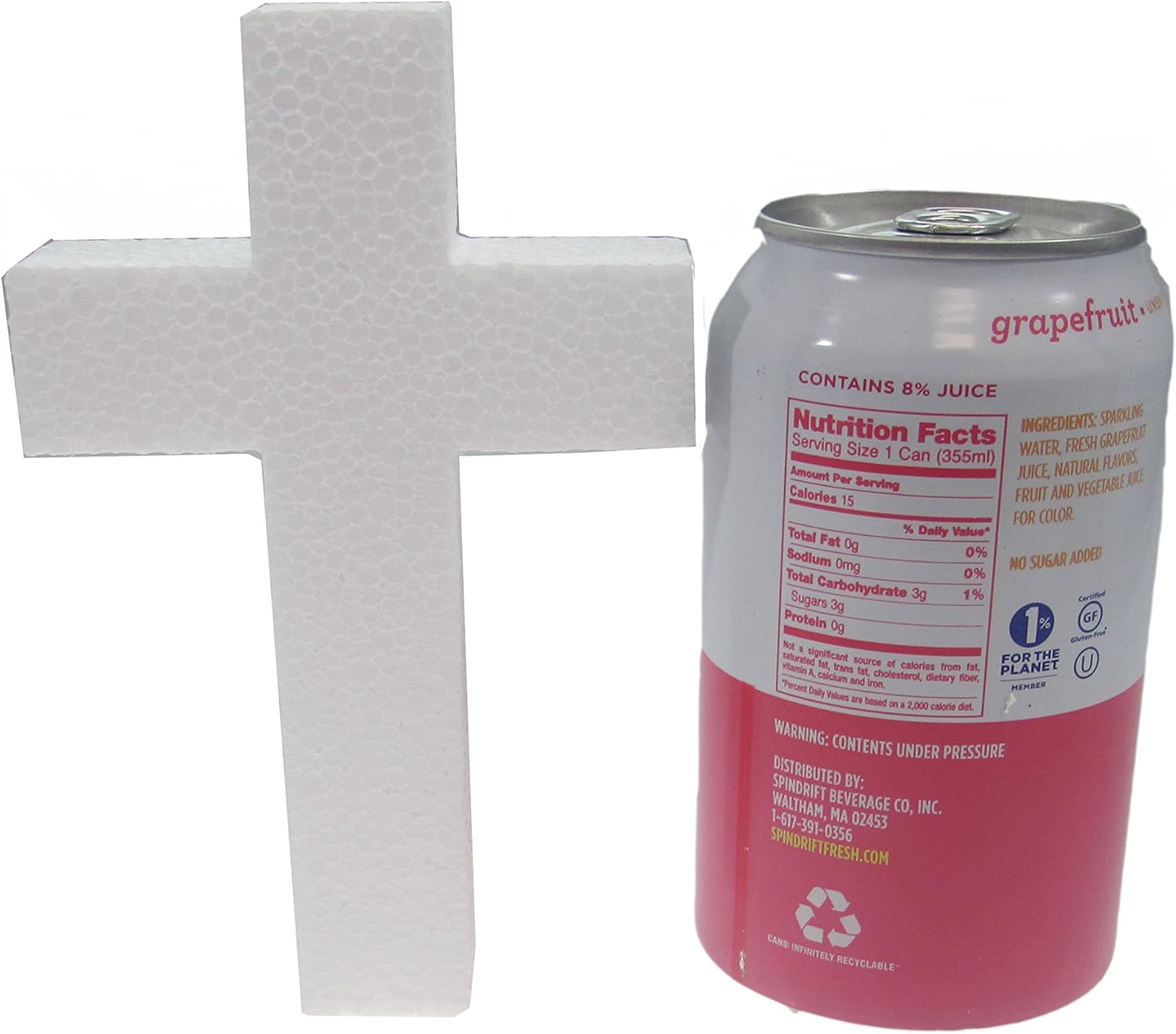 Amazon.com: White Smooth Foam Cross - Baptism, First Communion ...