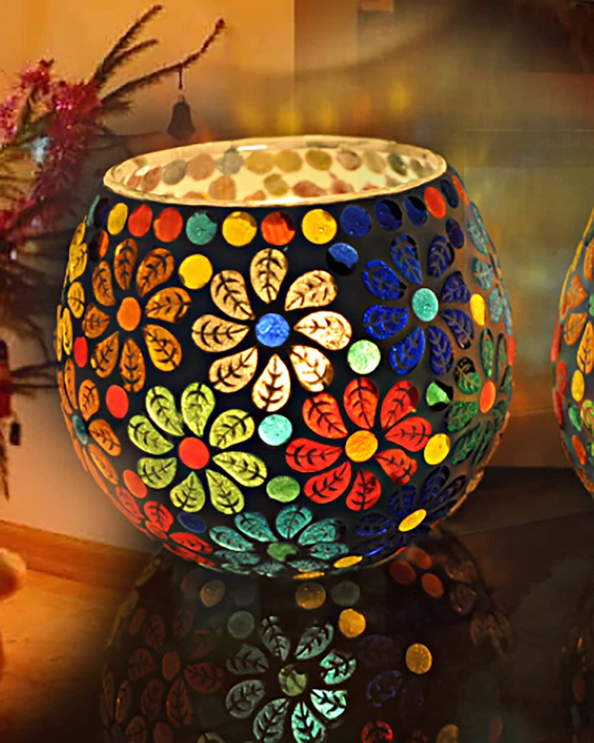 Buy Mithila Handicrfats Glass Votive Candle Tea Lights for Decoration ...