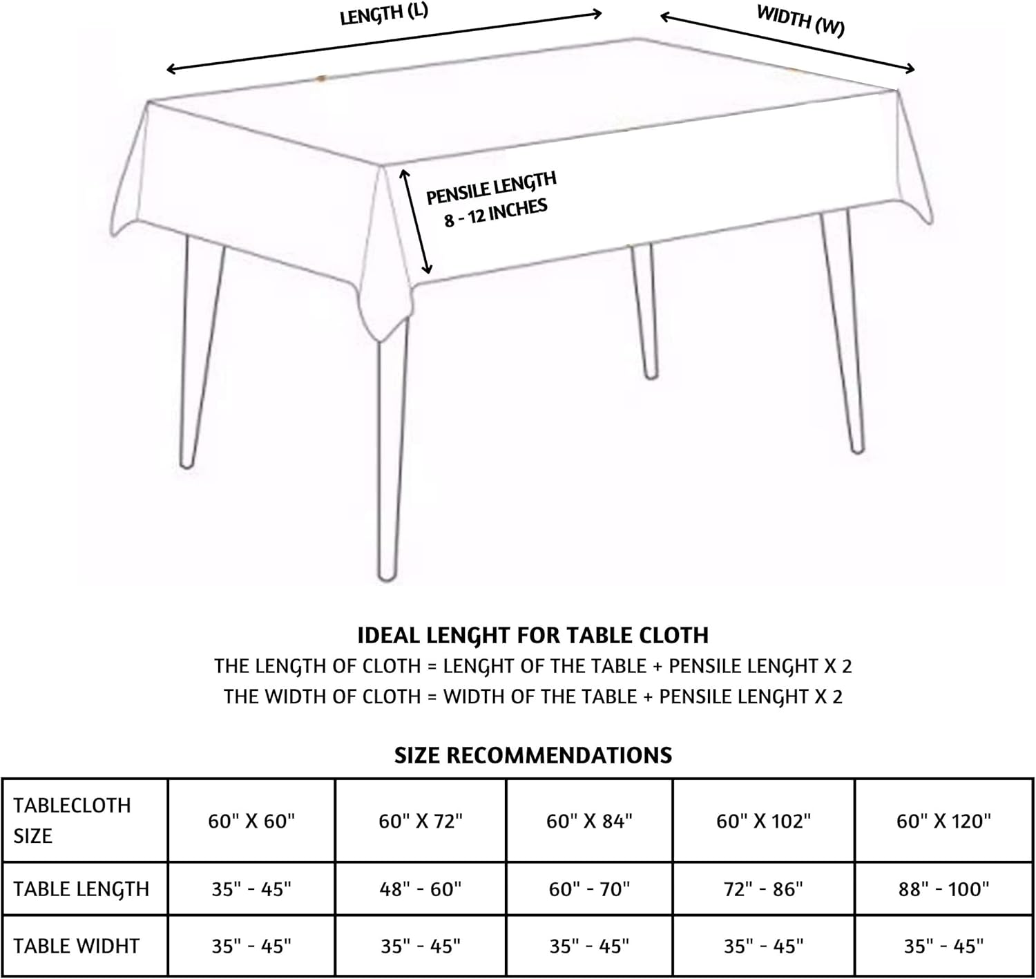 Folkulture Mantel rectangular de 60 x 102 pulgadas, 100% algodón para ...