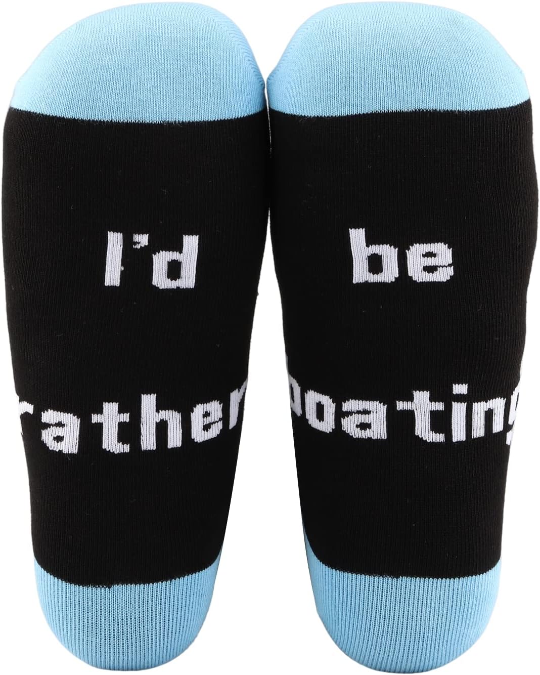 Amazon.com: MBMSO 2 Pairs I'd Rather be Boating Socks - Captain Boat ...