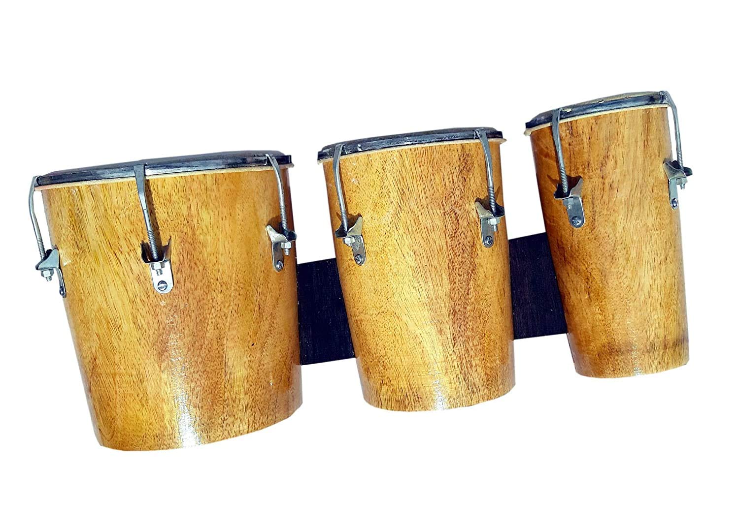 RAM musical Bongo Drum set set of 3 -Brown : Amazon.in: Musical Instruments