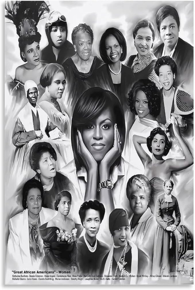 Amazon.com: Great African Americans Women Poster，,Black History Month ...