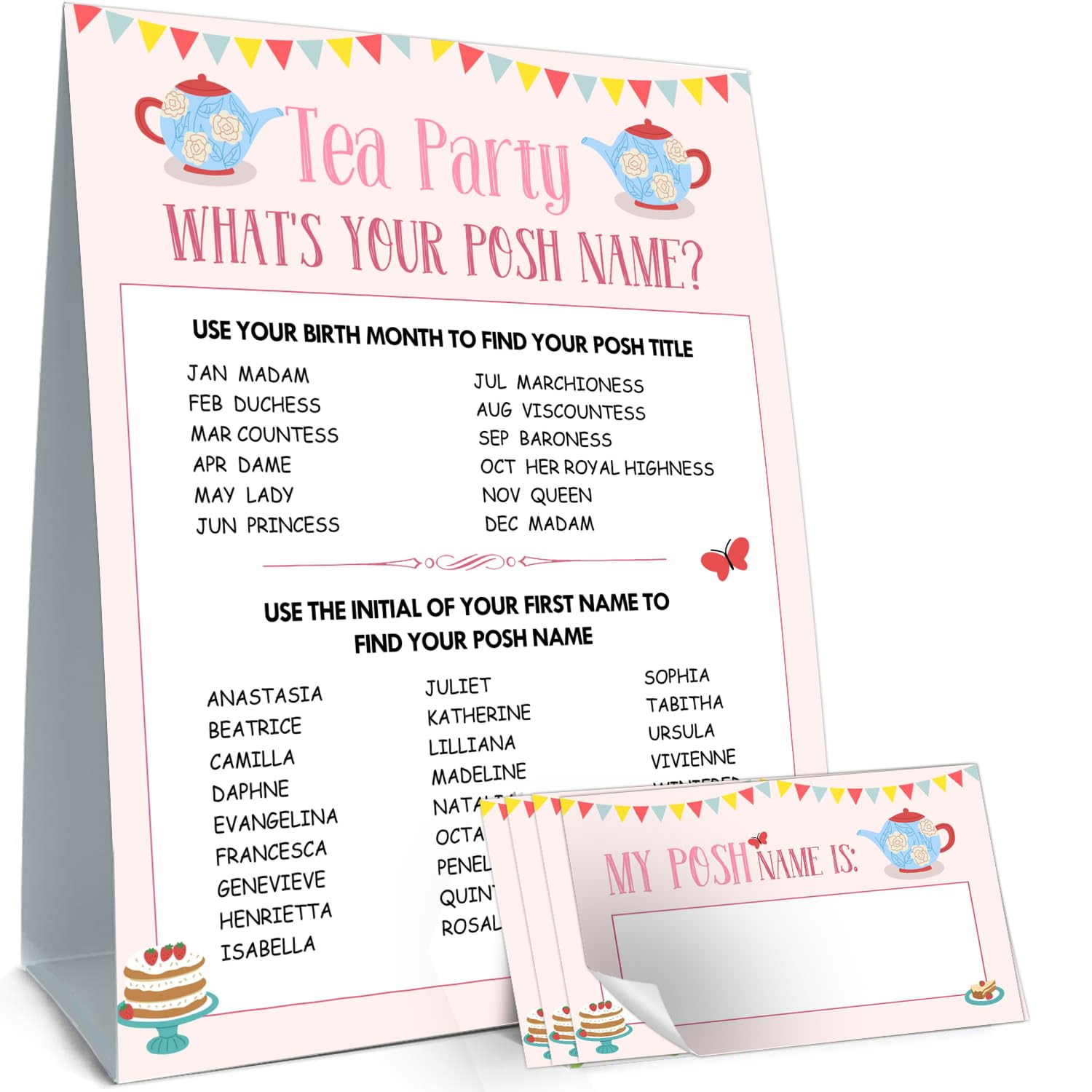 Amazon.com: Cidobi What's Your Posh Name, Posh Game Cards, 1 Posh Name ...