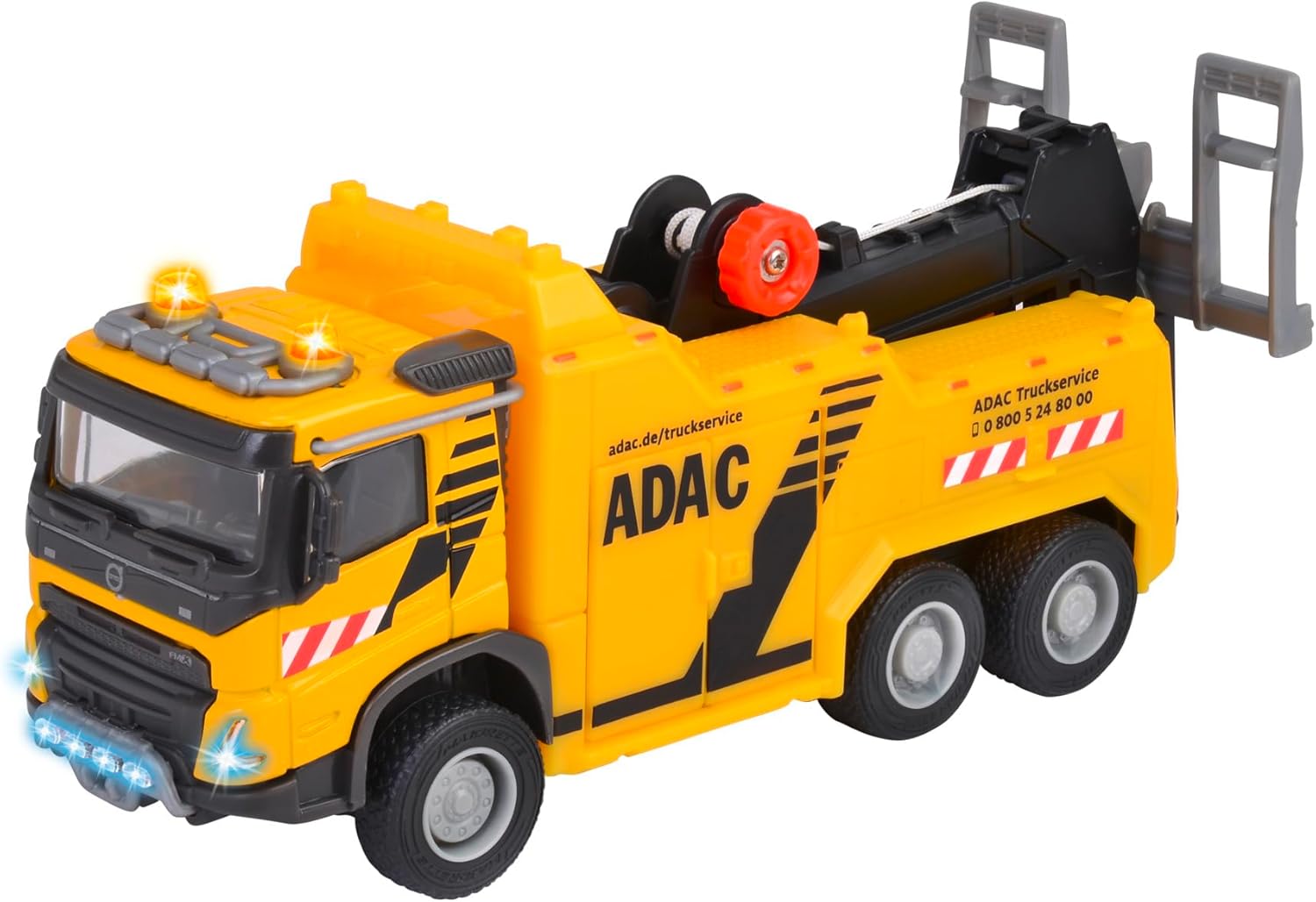 Majorette - ADAC Abschleppwagen (20cm) - großer Volvo Spielzeug-LKW mit ...