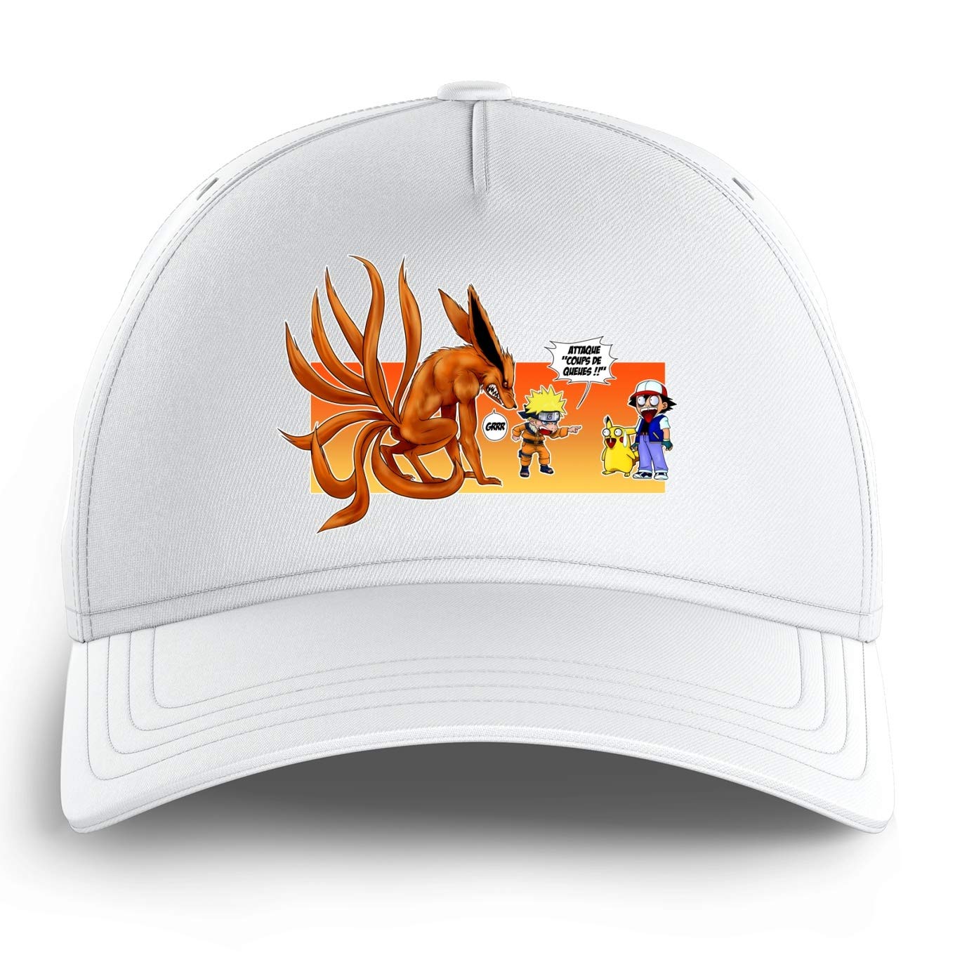 Buy Child's Cap Naruto White – Pokémon Parodic Pikachu and Kyubi: A New ...