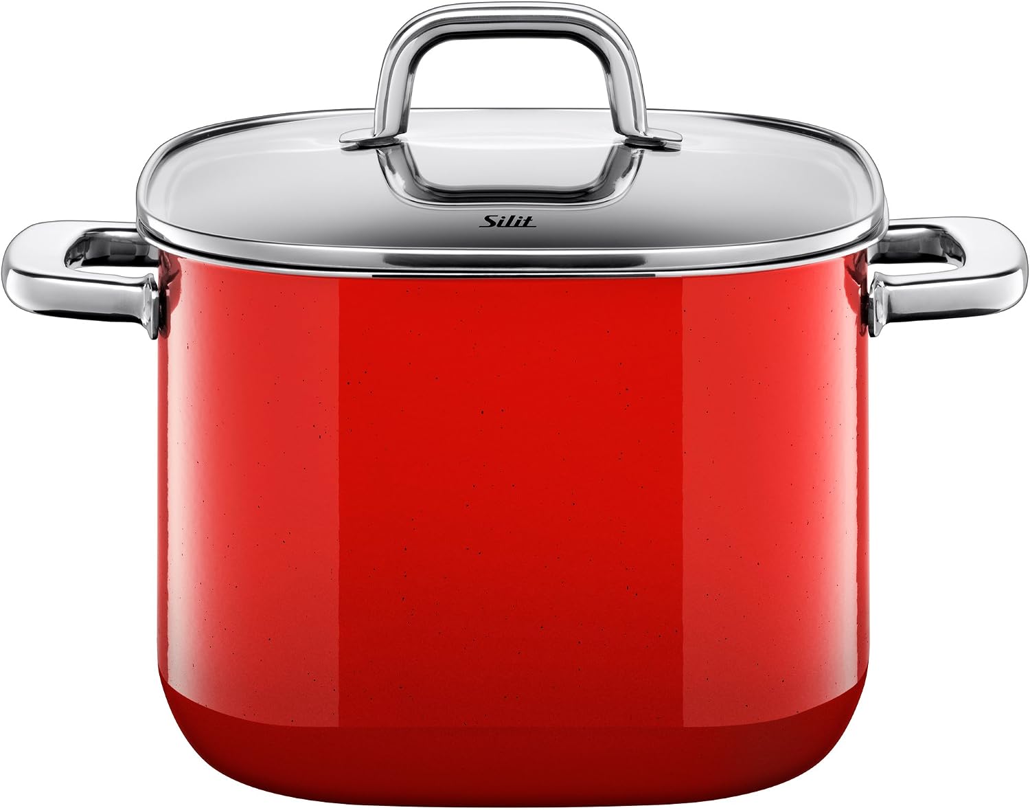 Silit Quadro Red Kochtopf quadratisch hoch 22cm, Glasdeckel ...
