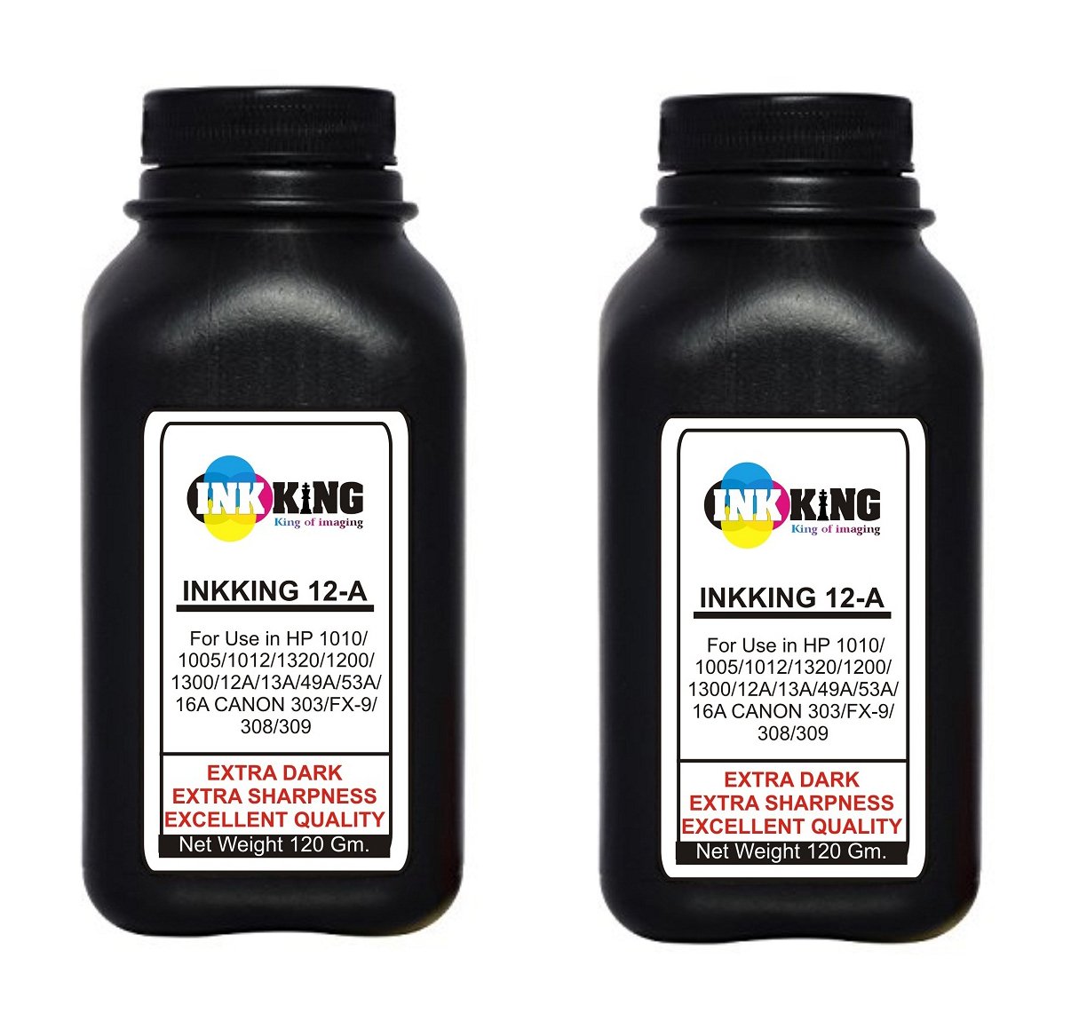 Inkking INKCO-0032 Bottle Toner Powder (Black, Pack of 2) : Amazon.in ...