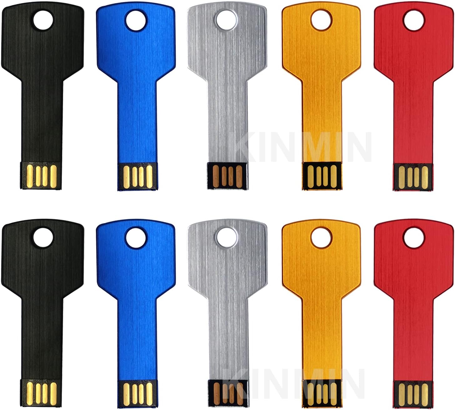 Amazon.com: Lot 10 2GB Key Shape USB Flash Drive 2G USB 2.0 Memory Pen ...