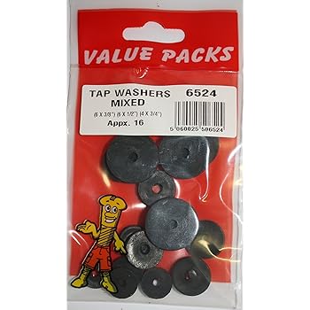 13 Tap Washers, Mixed Sizes, 3/8, 1/2, 3/4 inch Washers: Amazon.co.uk ...