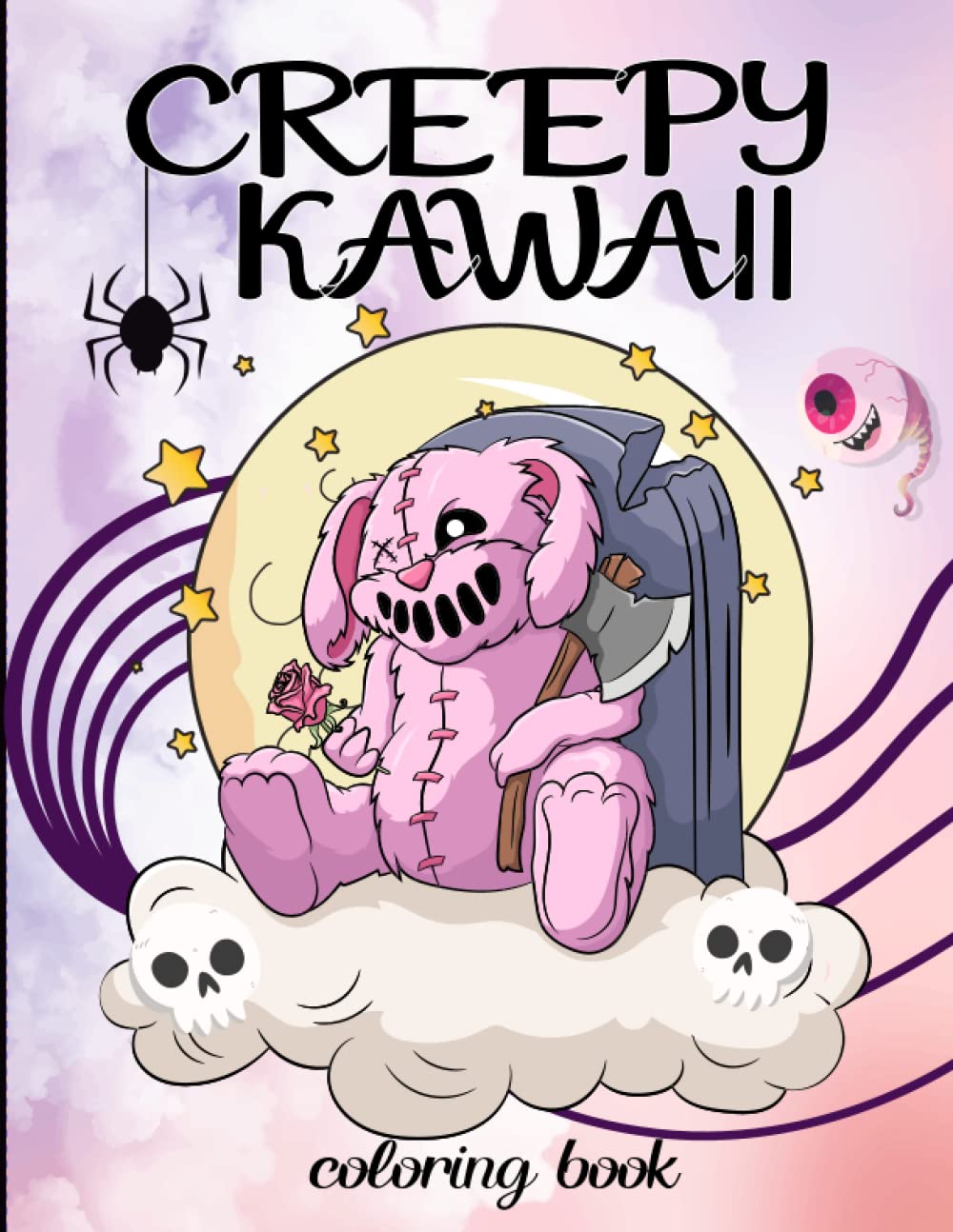 Buy Creepy Kawaii Coloring Book: Cute and Creepy Horror Gothic Coloring ...