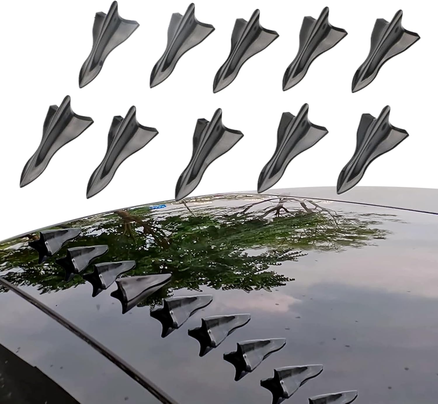 Amazon.com: Dewkou 10 Pack Diffuser, Shark Fin Spoiler Diffuser, EVO ...