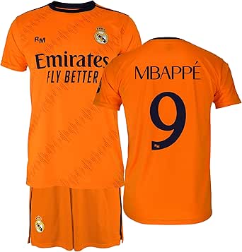 Real Madrid Holiprom - Kit mbappe Away Jersey jr - Orange - Taille 12 ...