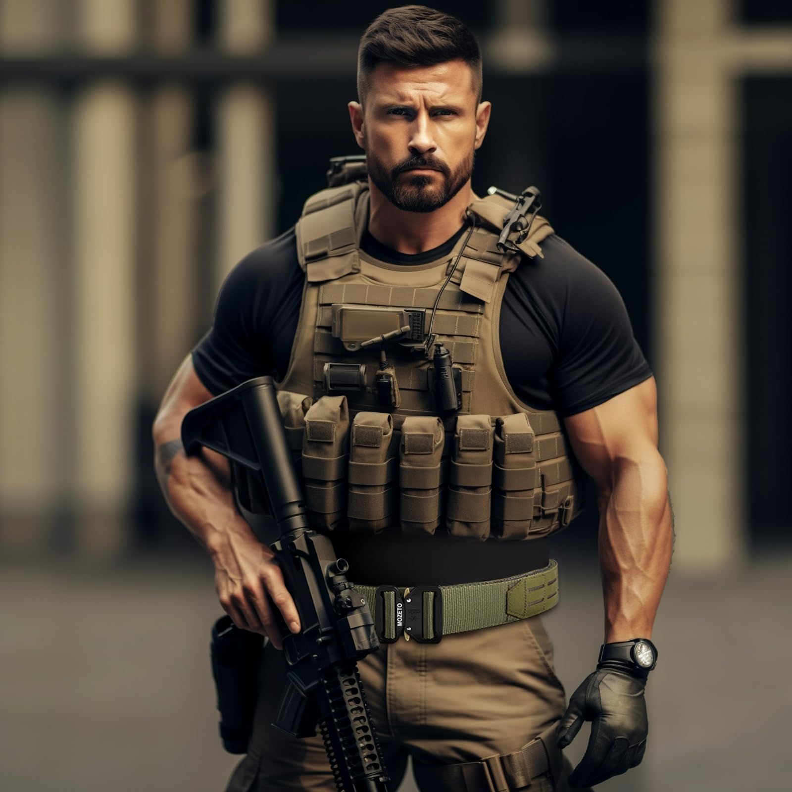 Snapklik.com : Molle Battle Belt, 2" Battle Belts Tactical War Combat ...