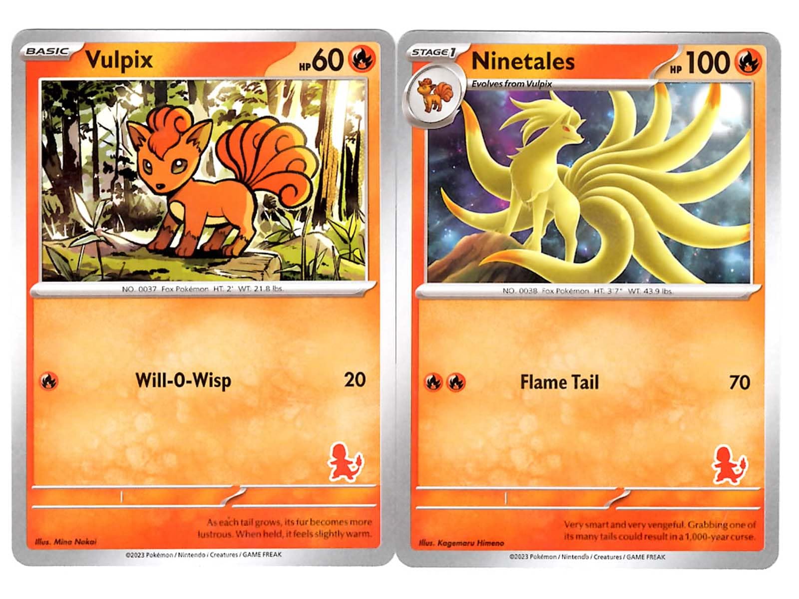 Pokemon Ninetails And Vulpix