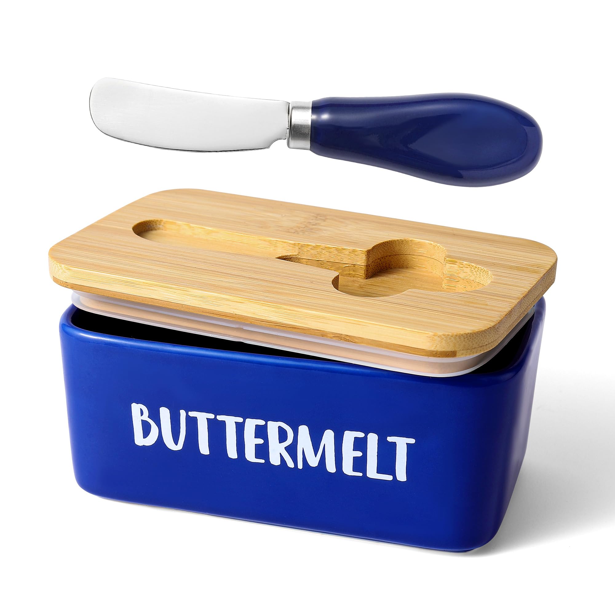 Amazon.com | ButterMelt Butter Dish with Lid, Large Butter Dishes for ...