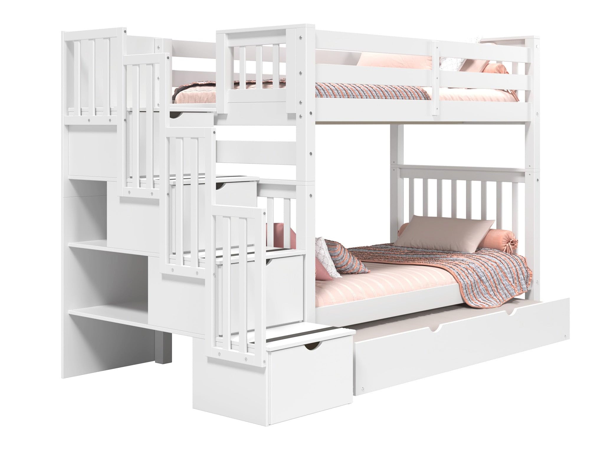 Litera Completa Con Escalones Litera Para 3 Triple Valencia Con Cama