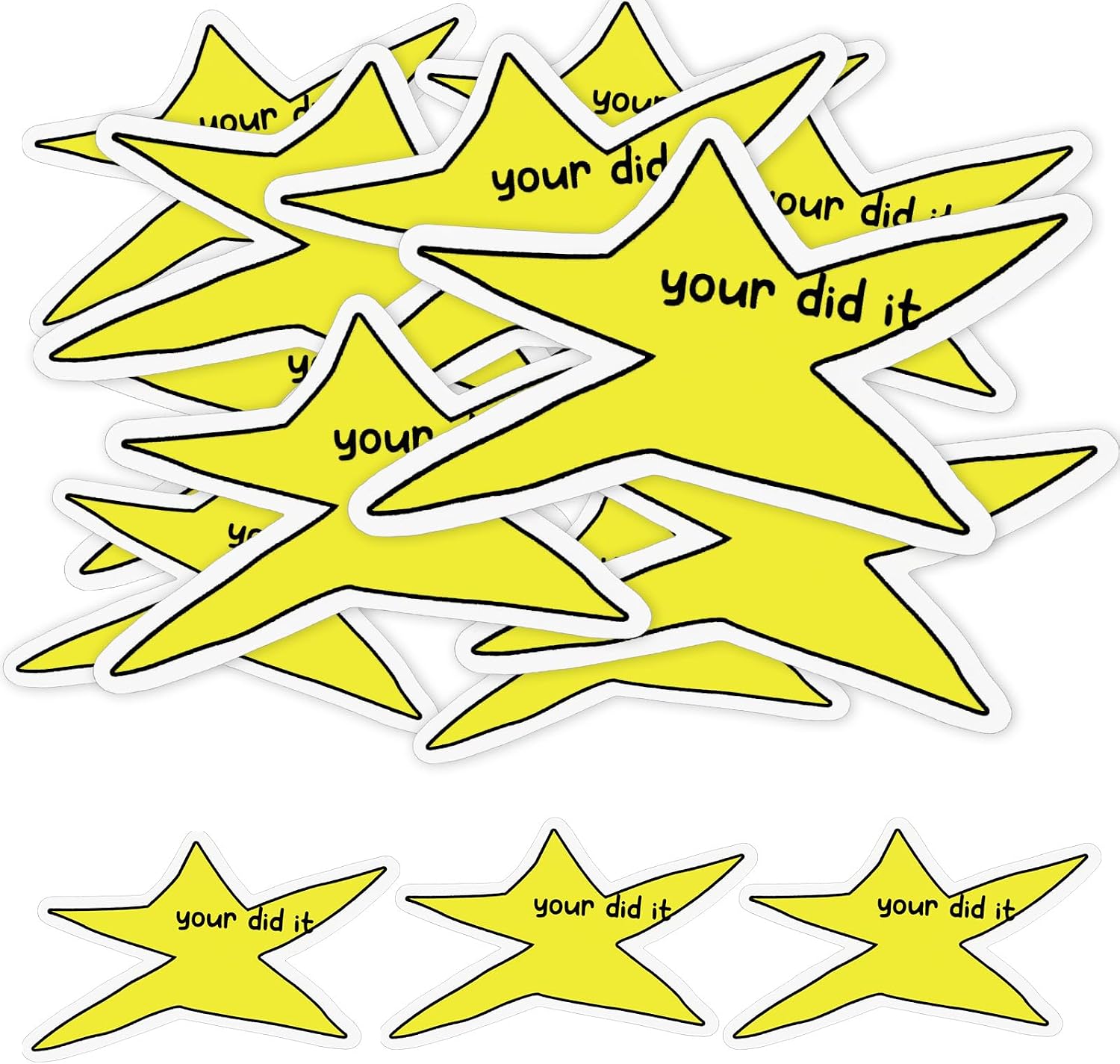 Amazon.com: Watersay 200 Pcs Your Did It Star Meme Sticker Bulk Funny ...