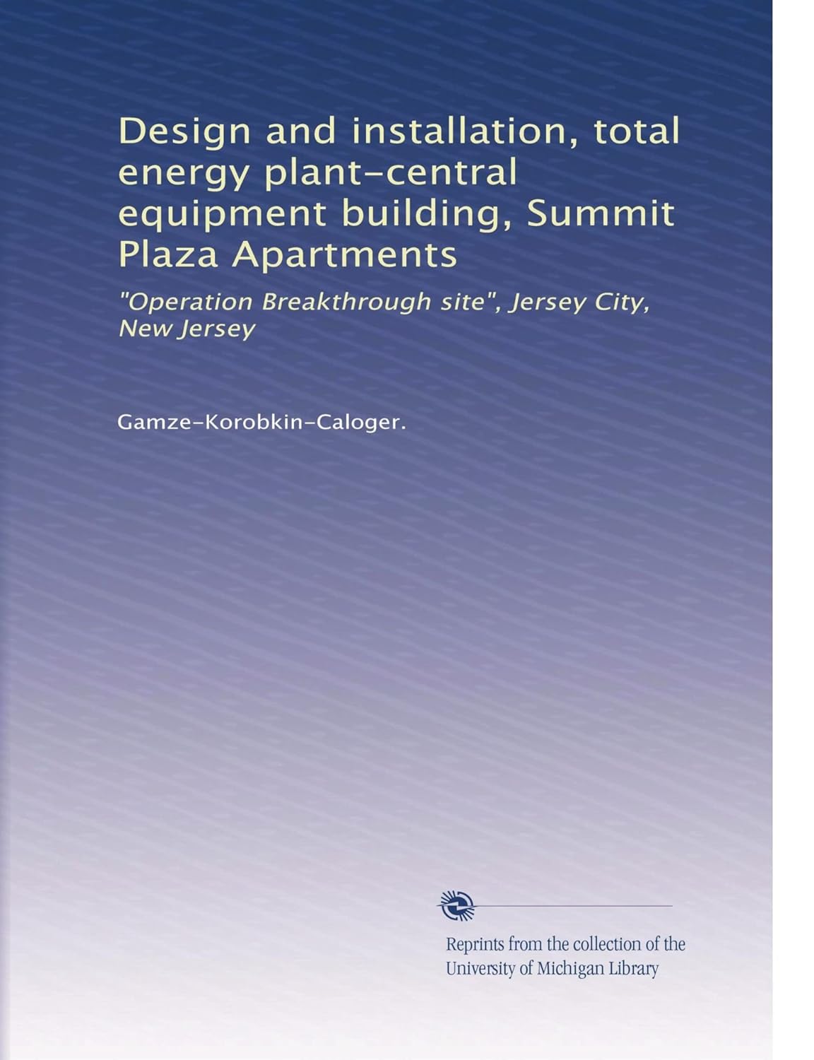 Amazon.co.jp: Design and installation, total energy plant-central ...