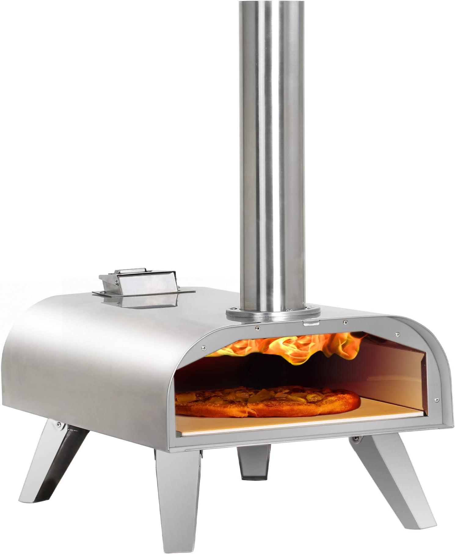 Amazon.com: BIG HORN OUTDOORS 12 Inch Wood Pellet Burning Pizza Oven ...
