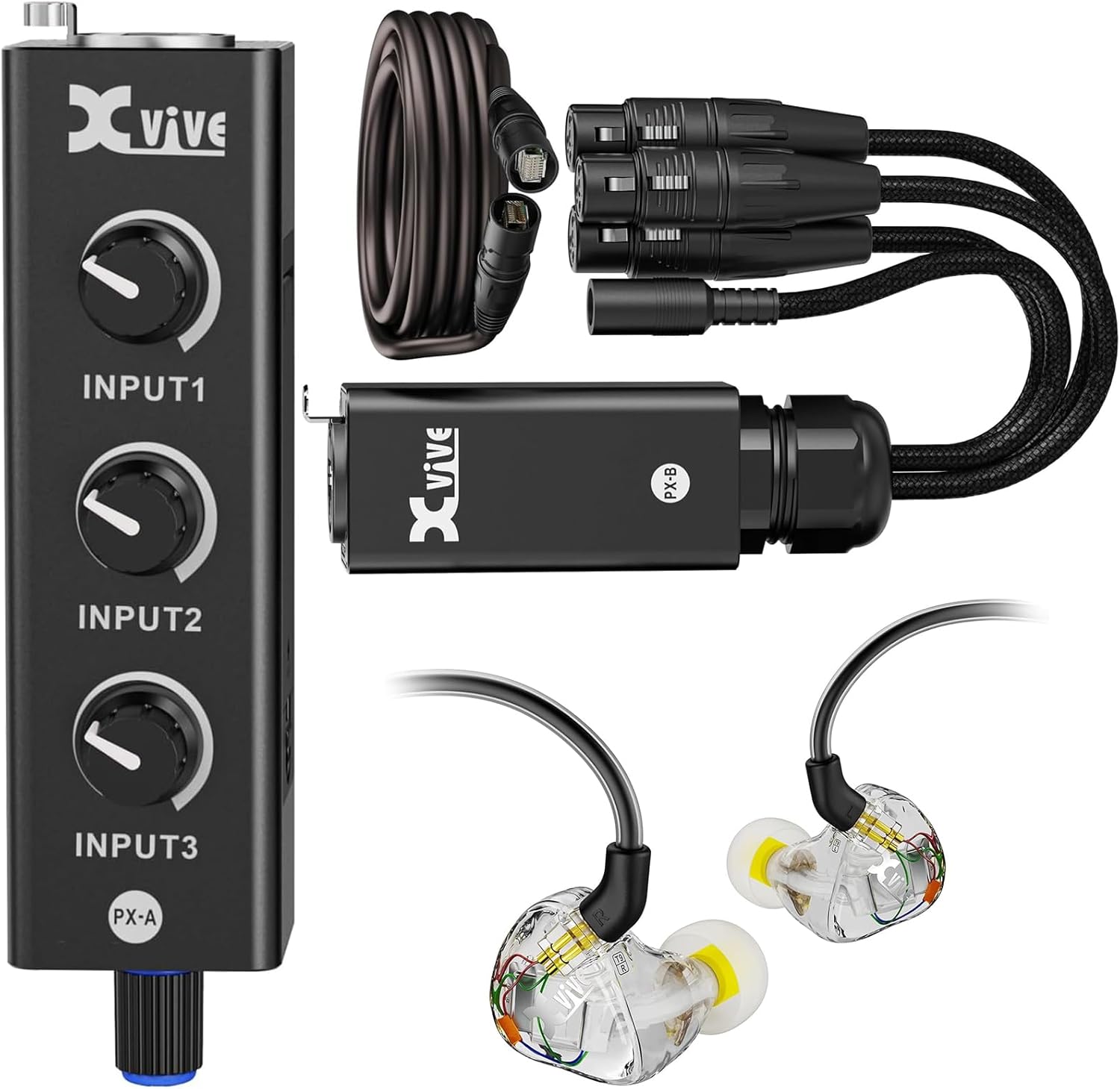 Amazon.com: Xvive T9 Dual Balanced-Armature Drivers in-Ear Monitor ...