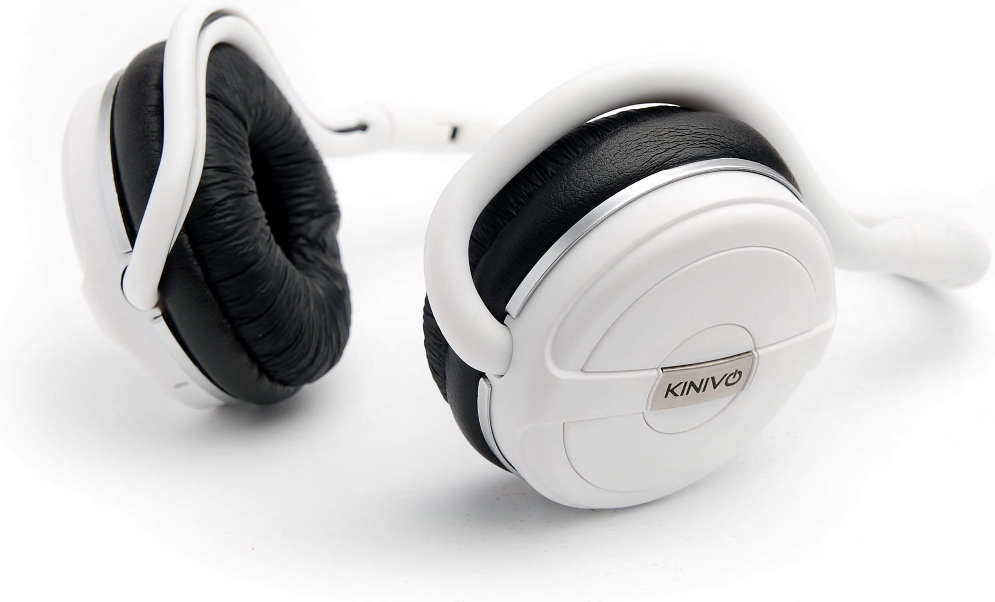 Amazon.com: Kinivo BTH240 Bluetooth Headphones (White, On-Ear, Wireless ...
