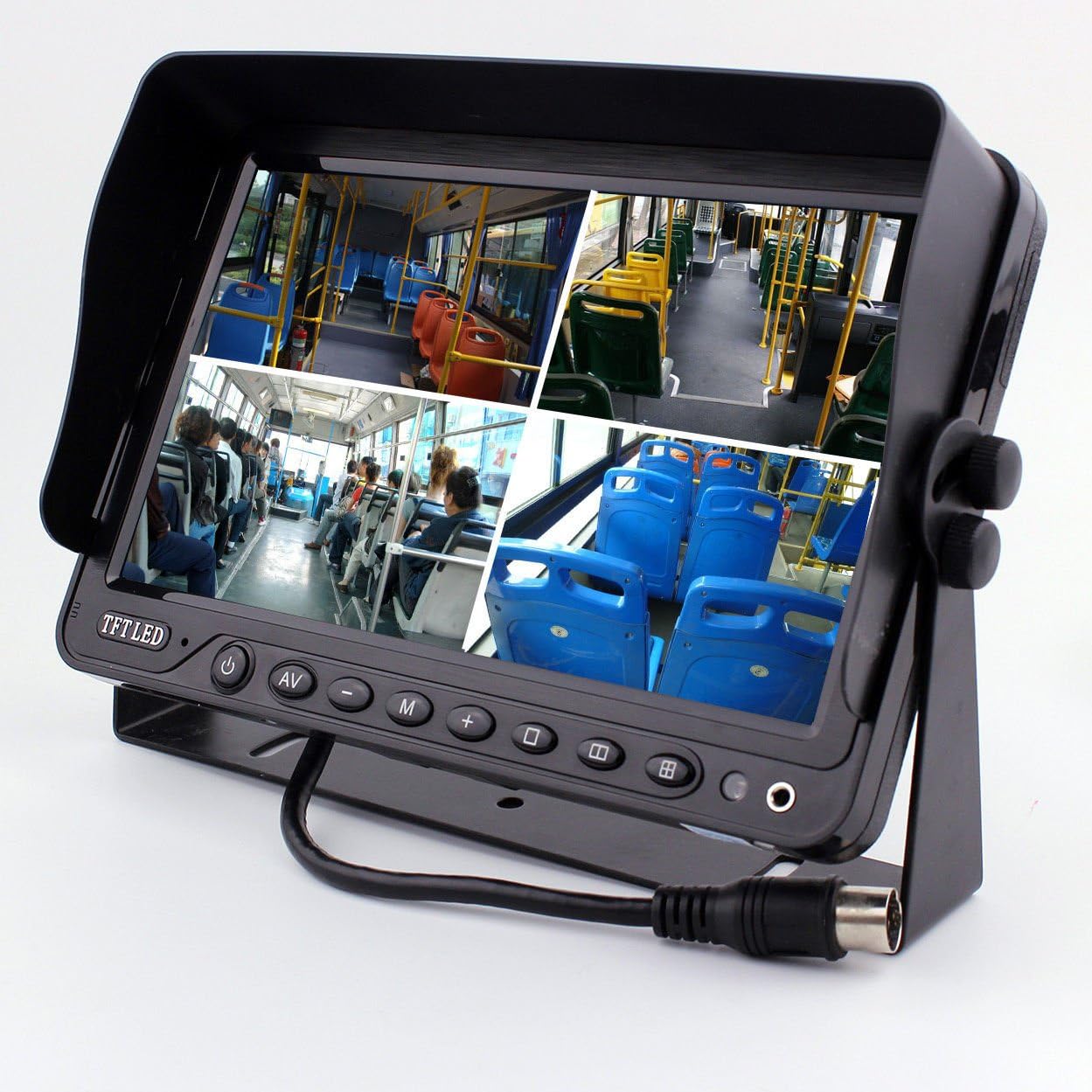 Amazon.com: YanTech USA 7" Digital Quad/Split Screen Monitor with DVR ...